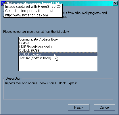 Importing an Address Book