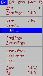 Publishing you page