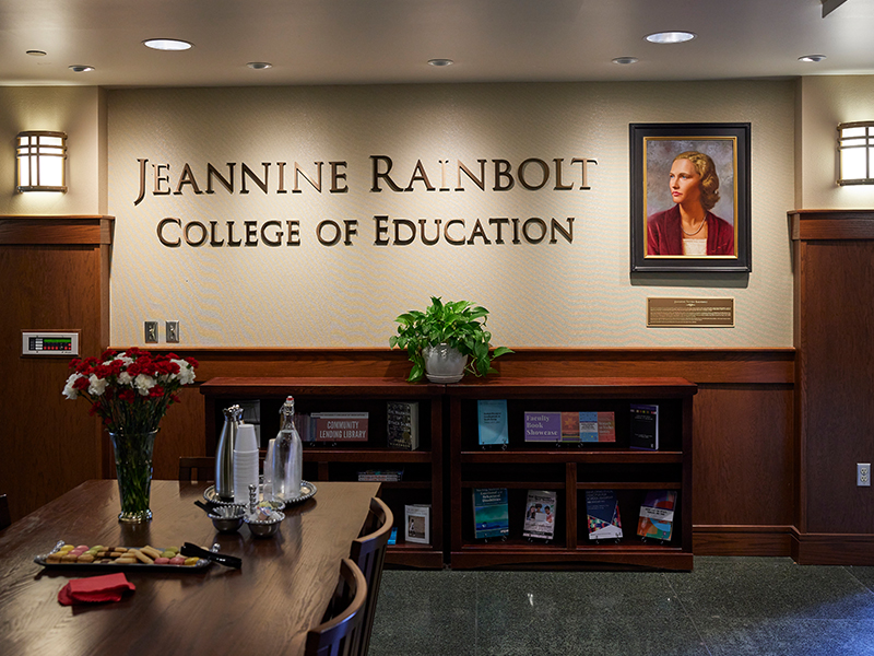 Jeannine Rainbolt Portrait Unveiled in Collings Hall Lobby