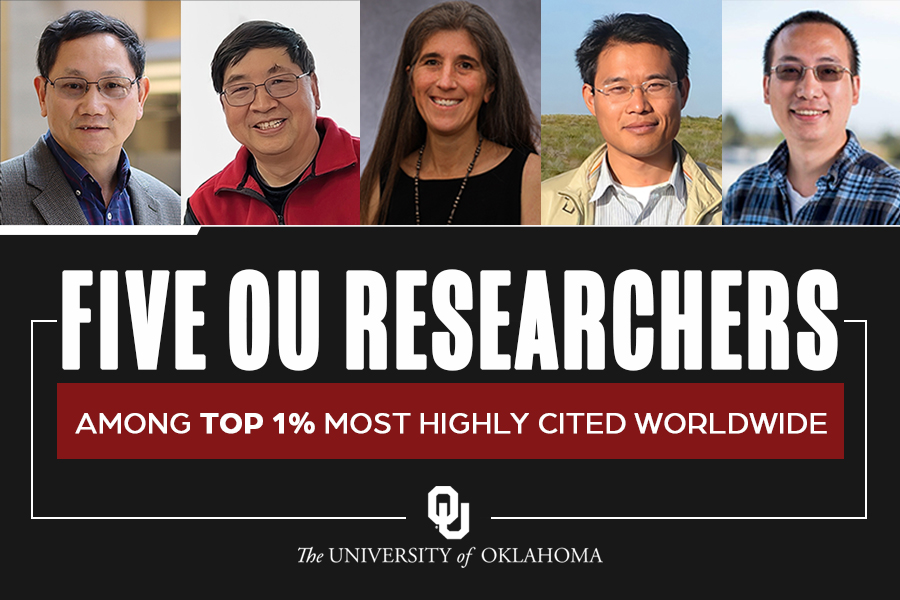 Five OU Researchers Among Top 1% Most Highly Cited Worldwide